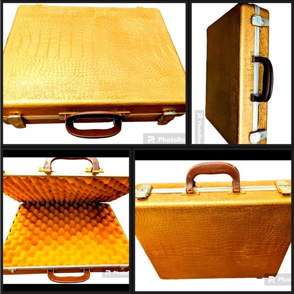 Amiet | Storage & Organization | Gold Padded Foam Faux Alligator ...